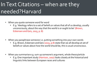 Harvard and APA referencing | PPTX