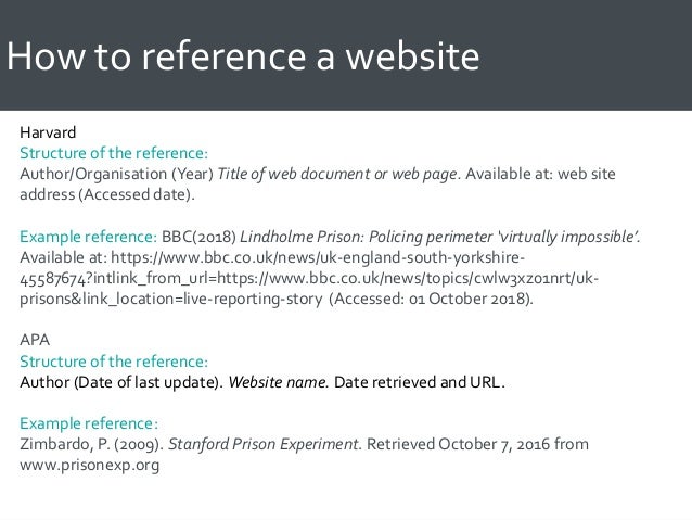 Harvard and APA referencing