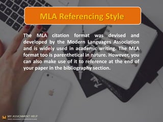 Harvard and mla referencing styles | PDF