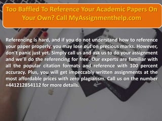 Differences Between Harvard And MLA Referencing Styles | PPTX