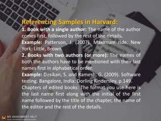 Differences Between Harvard And MLA Referencing Styles | PPTX