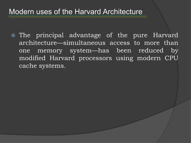 Harvard architecture | PPTX