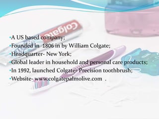 Harvard Business Case Study Colgate-Palmolive | PPTX