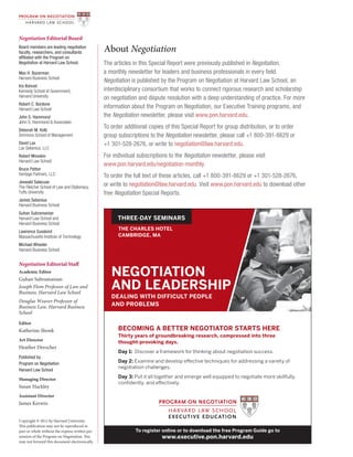 Harvard business negotiation_skills_5_mistakes | PDF