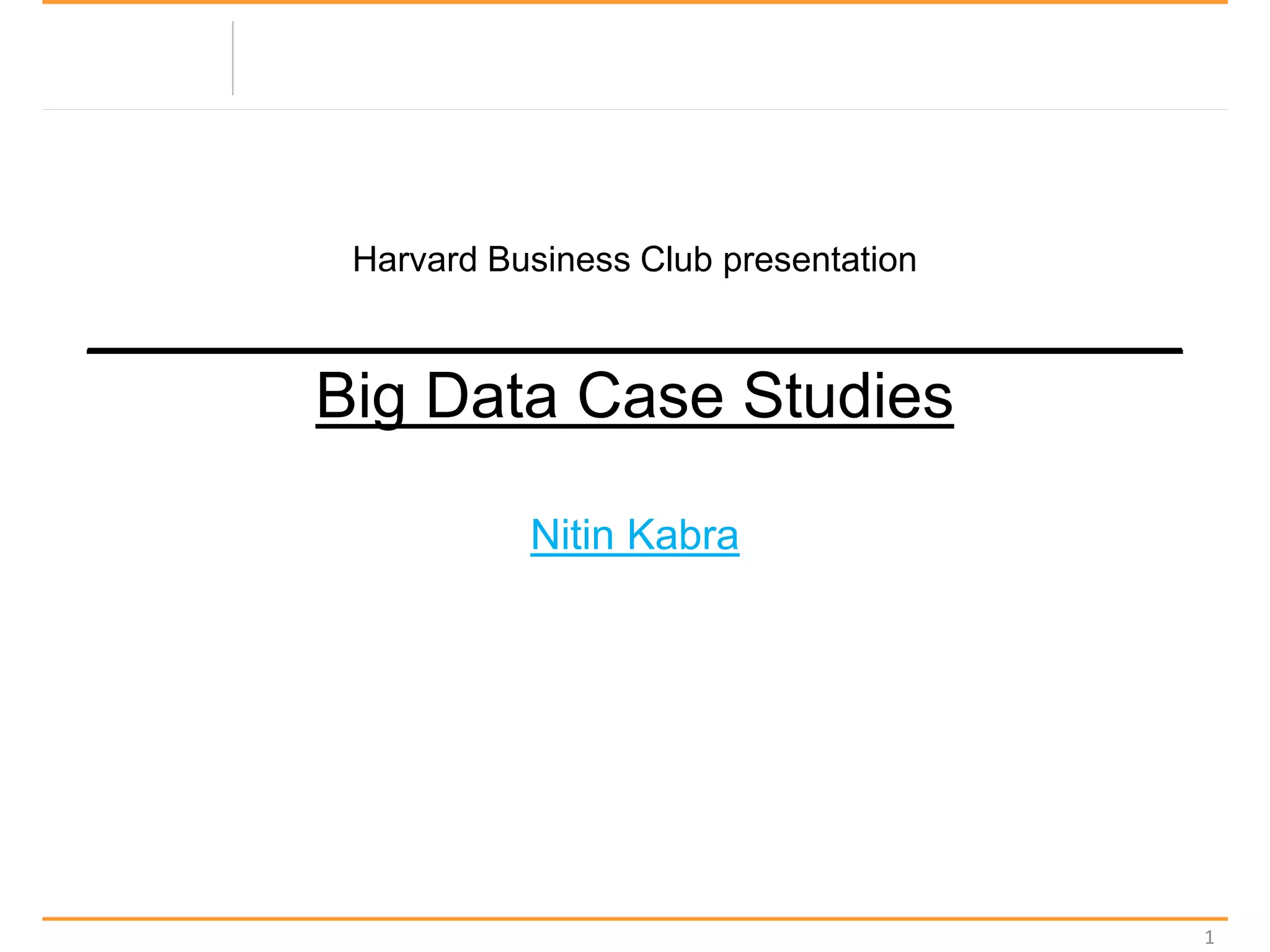 Harvard case studies presentation 09102013 | PPT