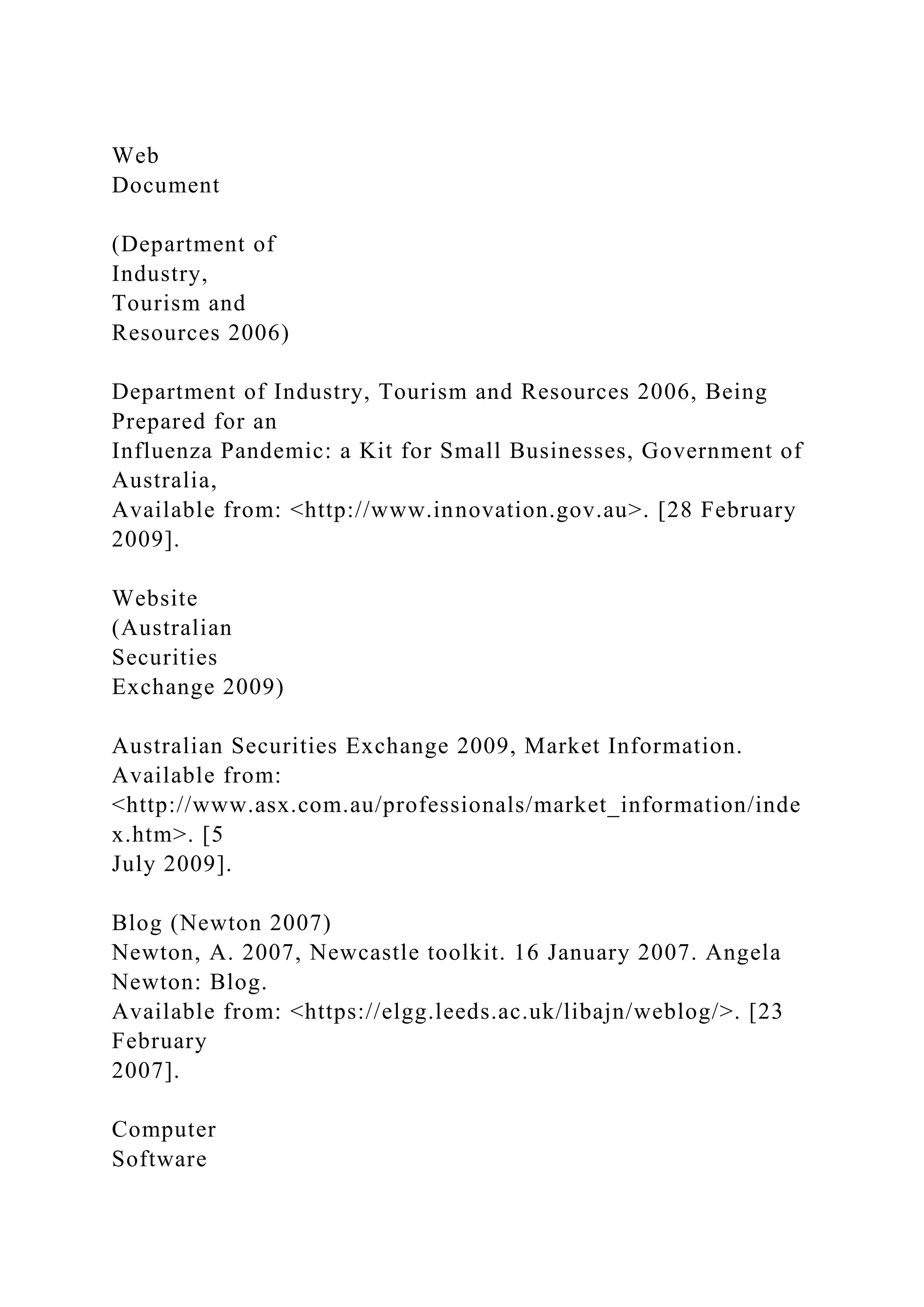 Harvard Citation Style Examples for UWA Material Types .docx
