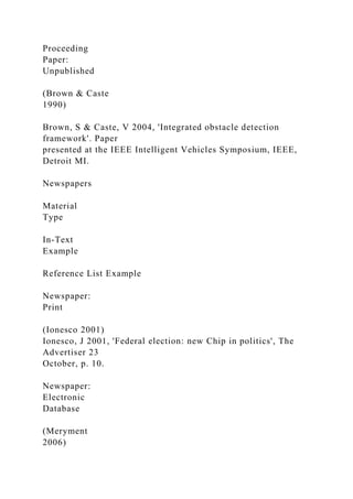 Harvard Citation Style Examples for UWA Material Types .docx