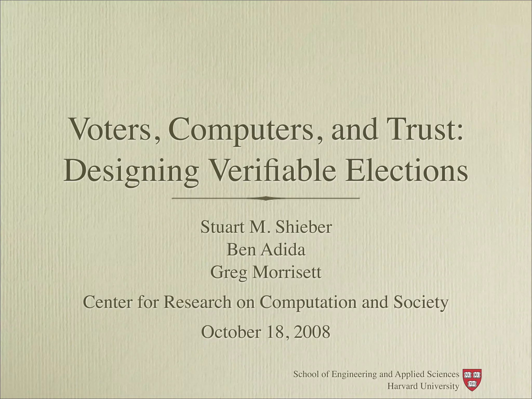 Secure Voting | PPT