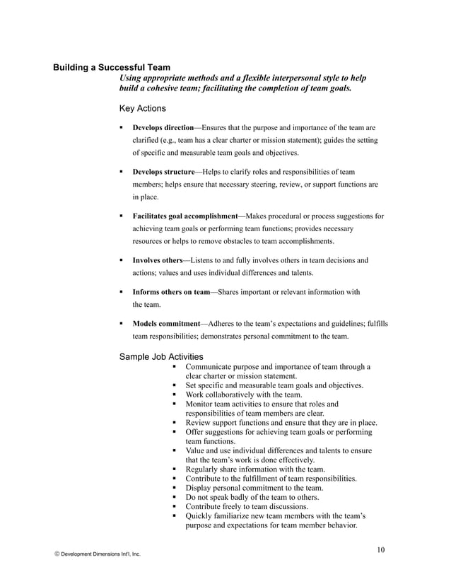 Harvard competency dictionary_complete | PDF | Resume Writing and ...