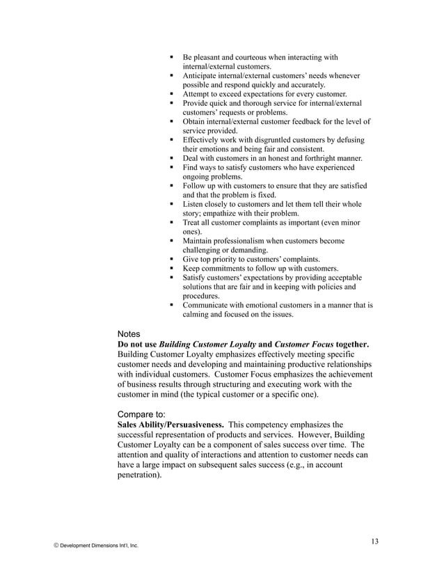 Harvard competency dictionary_complete | PDF | Resume Writing and ...