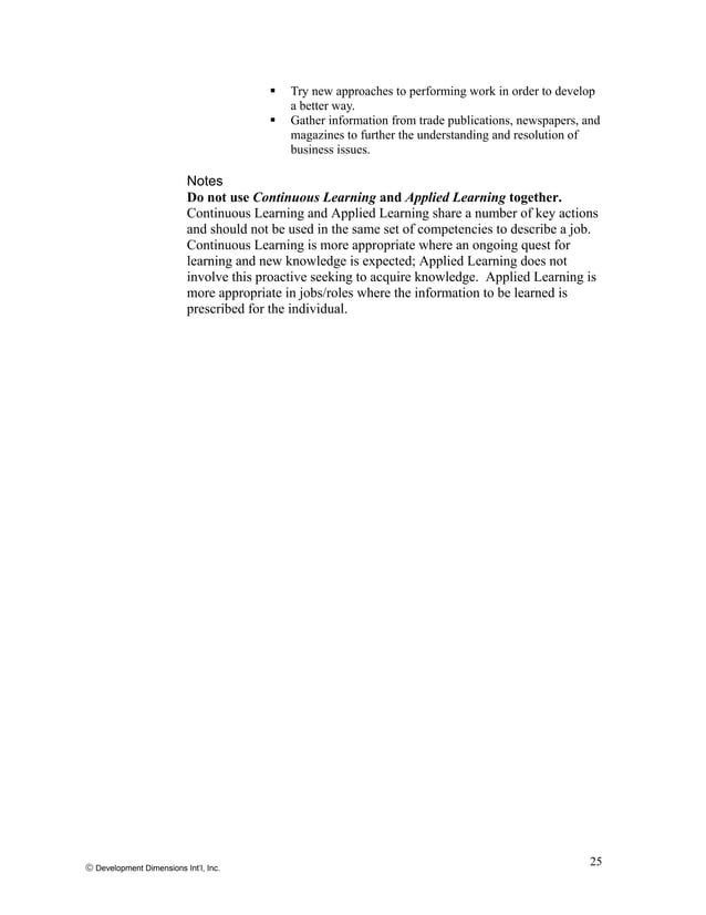 Harvard competency dictionary_complete | PDF | Resume Writing and Advice | Job Search