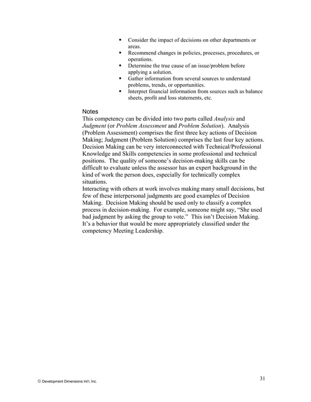 Harvard competency dictionary_complete | PDF | Resume Writing and Advice | Job Search