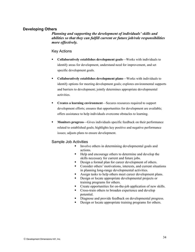 Harvard competency dictionary_complete | PDF | Resume Writing and ...