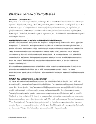 Harvard competency dictionary_complete | PDF