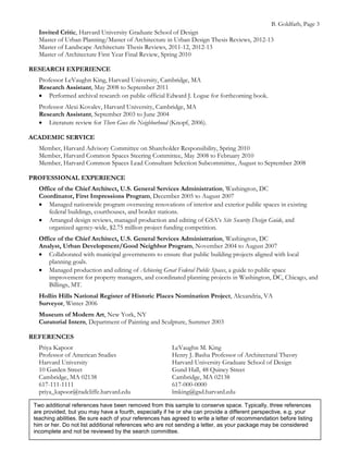 Harvard cover letters and Curriculum Vitae | PDF