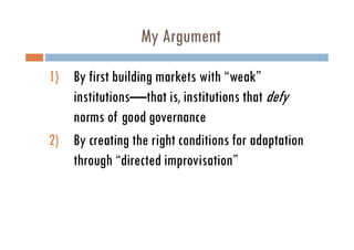 Directed Improvisation: Creating the Conditions for Effective ...
