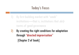 Directed Improvisation: Creating the Conditions for Effective ...