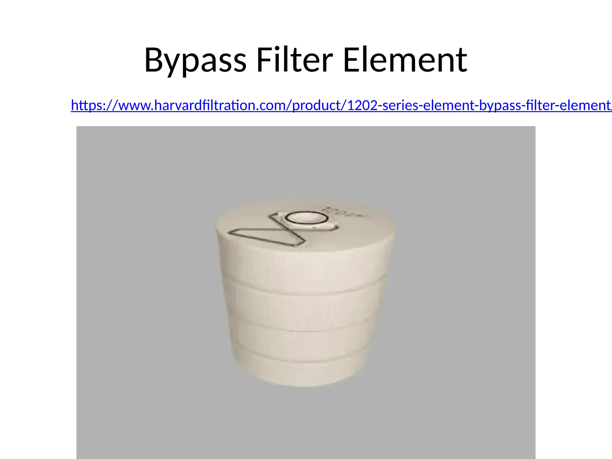 Bypass Filter Elements | High-Performance Filtration | Harvard ...