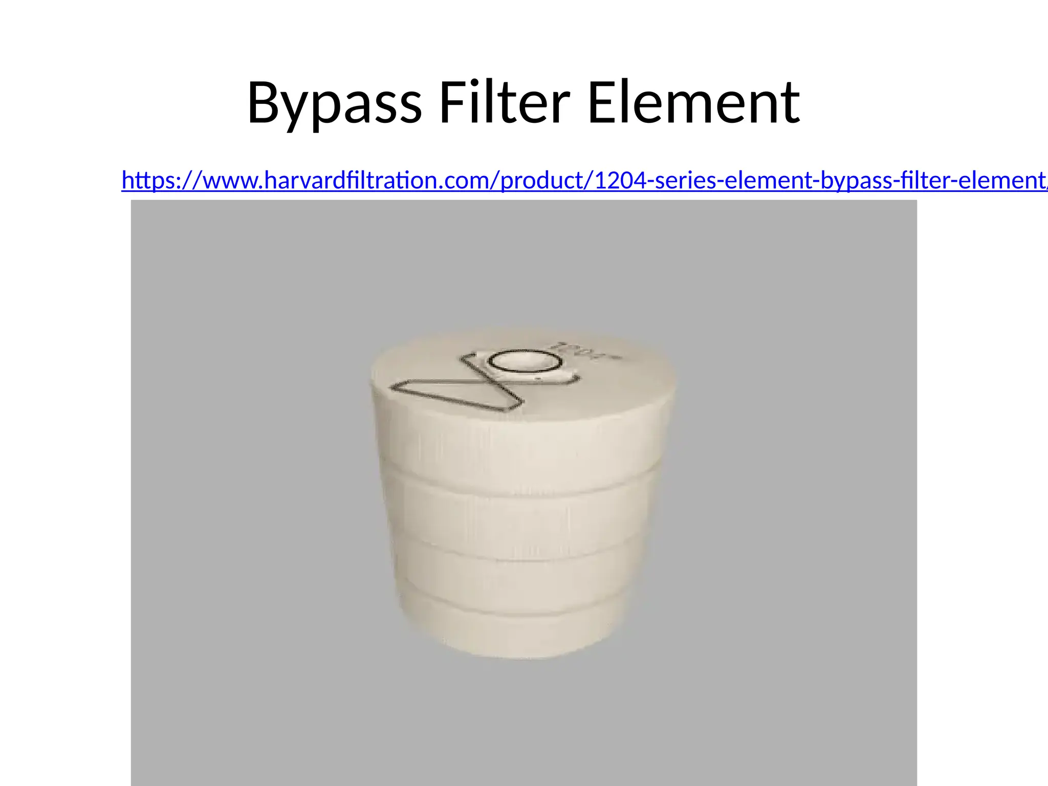 Bypass Filter Elements | High-Performance Filtration | Harvard ...