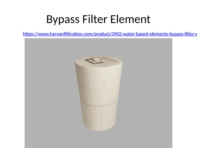 Bypass Filter Elements | High-Performance Filtration | Harvard ...