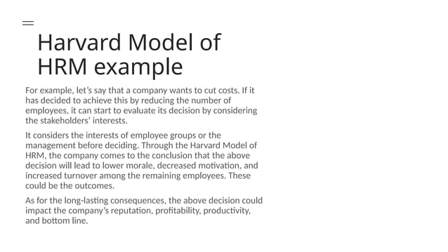Harvard framework.pptx regarding Human resources | PPT