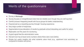 Harvard graduate student housing survey | PPT