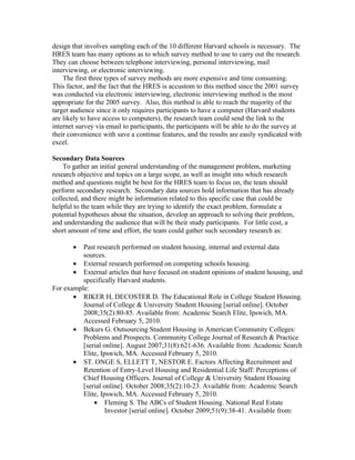 Harvard Housing.Marketing Research.Case Study | PDF