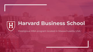 Harvard MBA.pdf showing the importance of slides | PPT