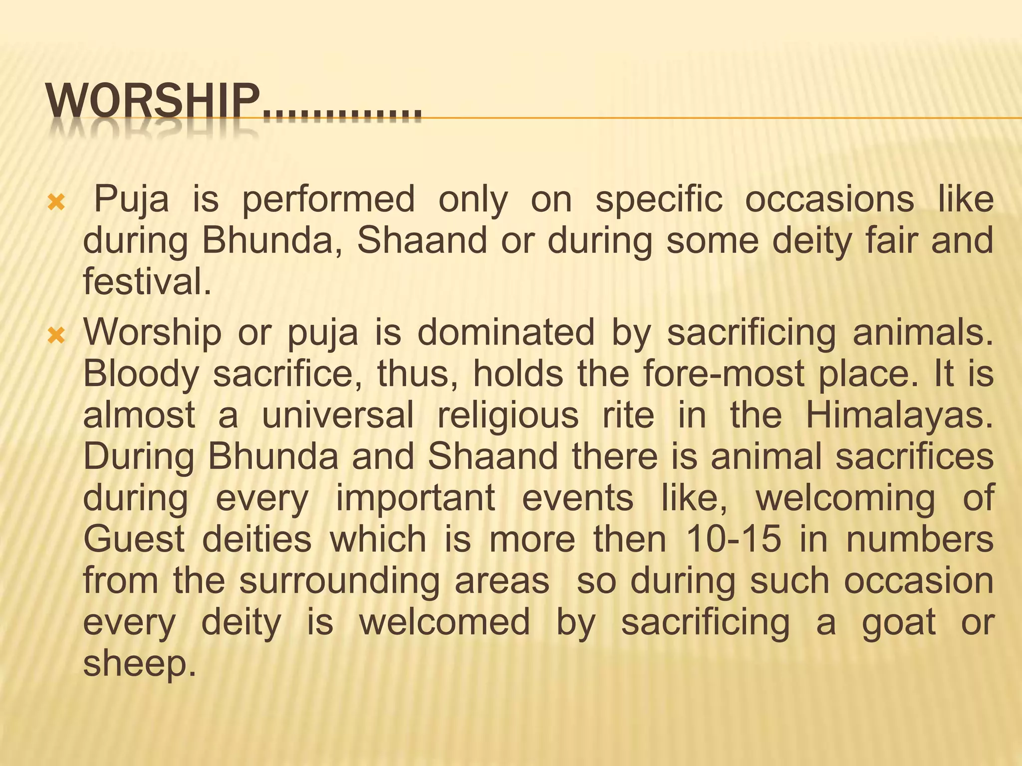 Dynamics of village Deity tradition in the Himalayas, A case Study of ...