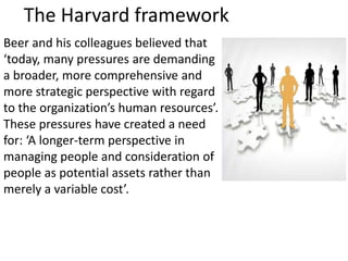 Harvard model of hrm 2 | PPTX