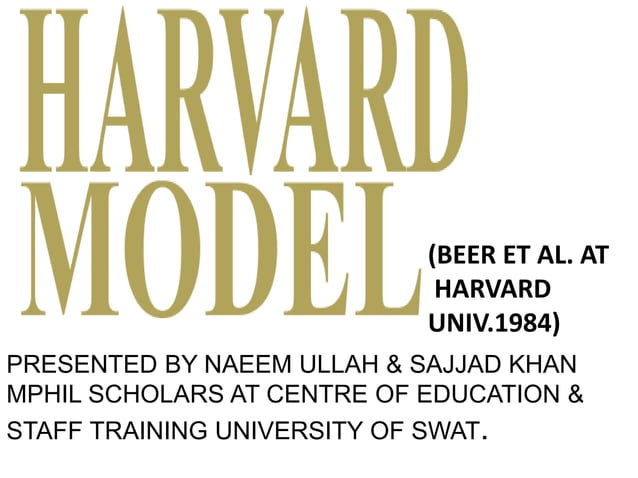 Harvard model of hrm 2 | PPTX | Human Resources | Business