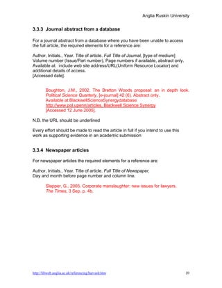 Harvard Referencing | PDF