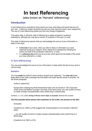 Harvard referencing | DOC