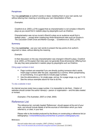 Harvard referencing | DOC