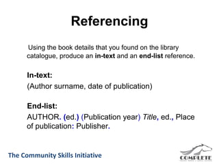Harvard referencing | PPT