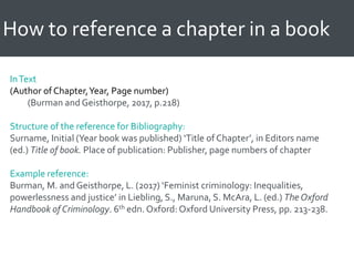 Harvard referencing - Criminology | PPTX