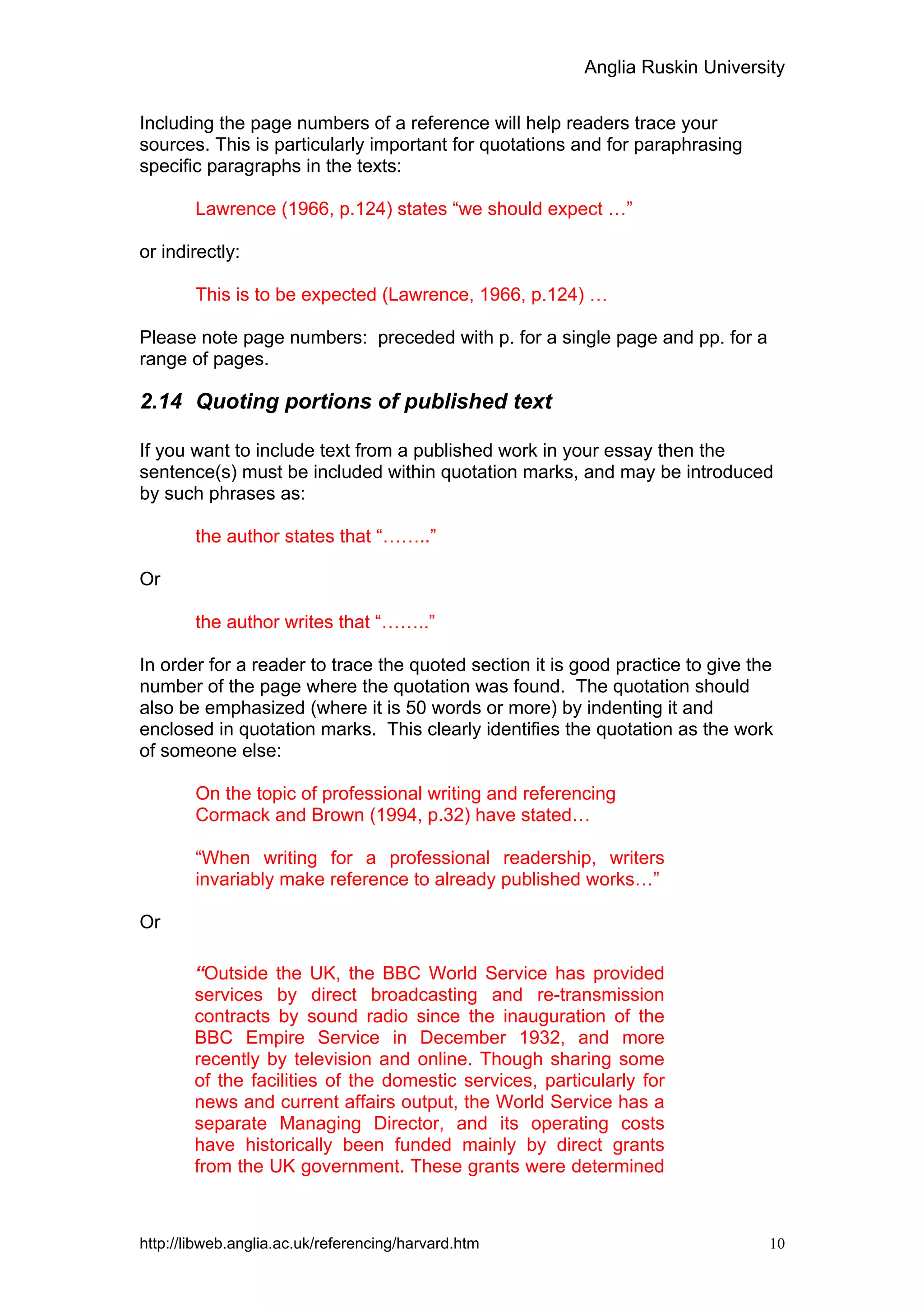 Harvard referencing 2011 | PDF