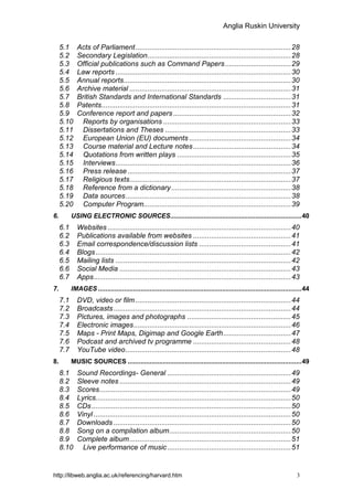 Harvard Style of Referencing 2015 | PDF