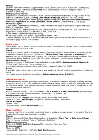 Harvard referencing examples | PDF
