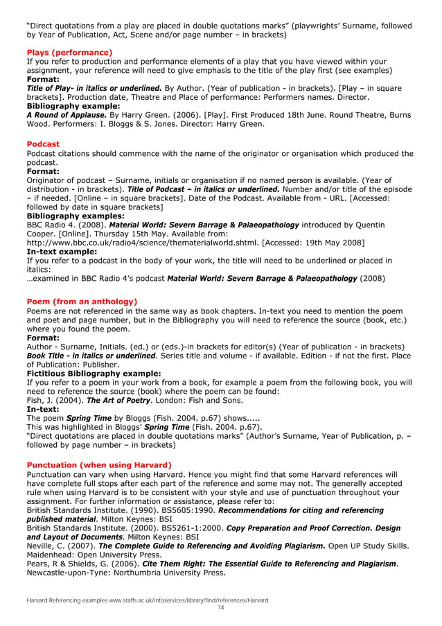Harvard referencing examples | PDF