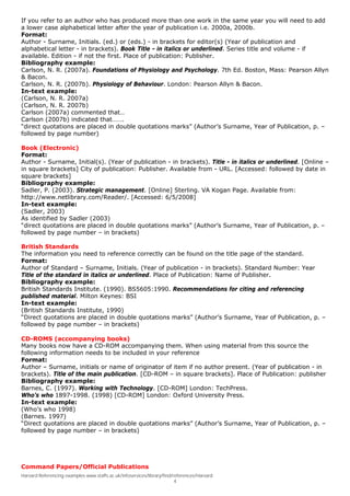 Harvard referencing examples | PDF