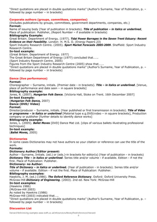 Harvard referencing examples | PDF