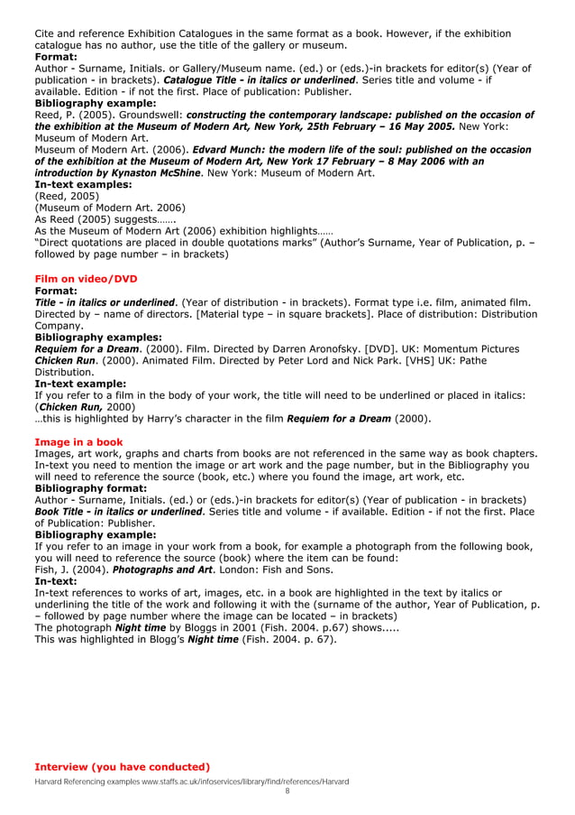 Harvard referencing examples | PDF