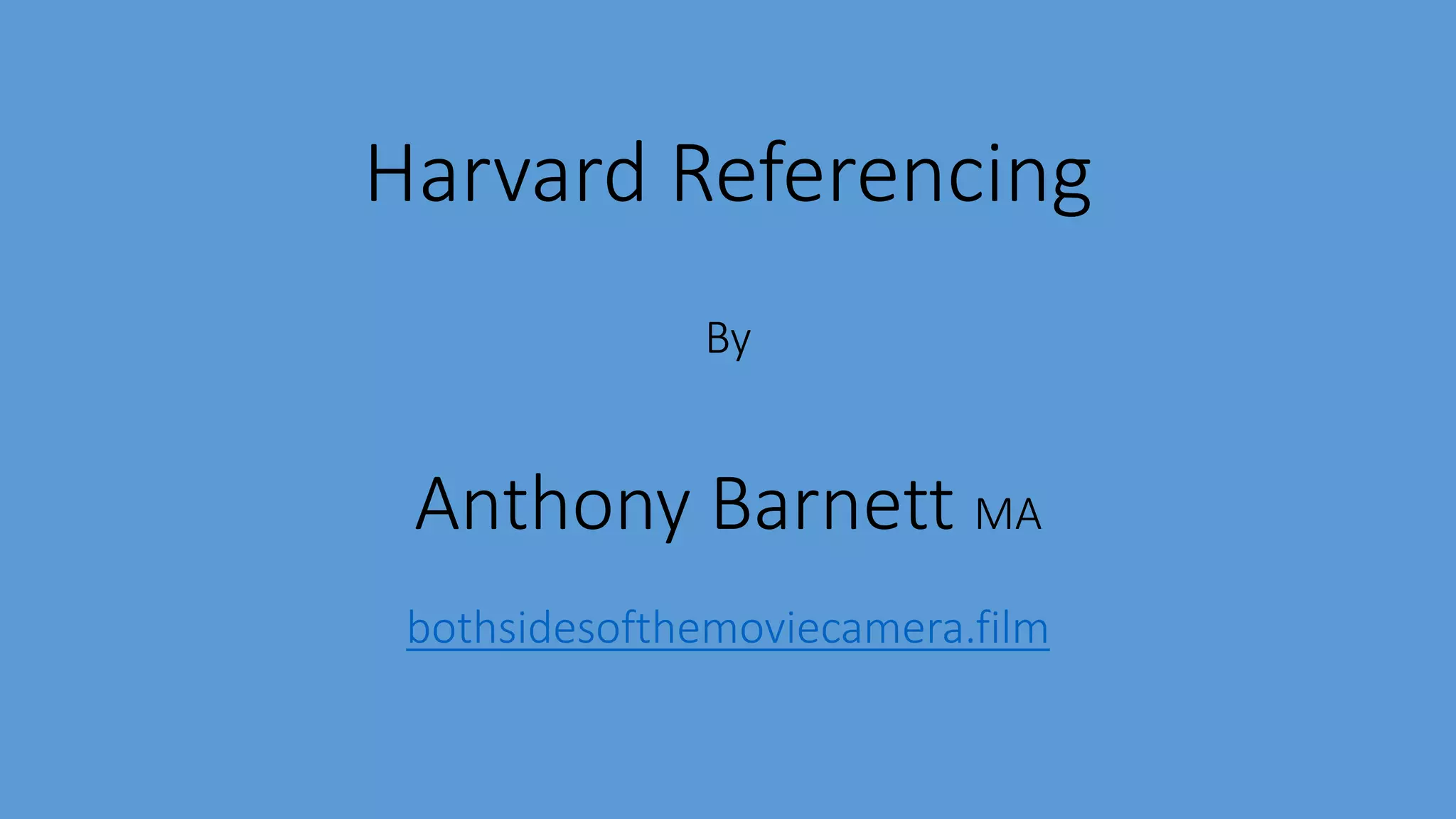 Harvard referencing powerpoint | PPTX