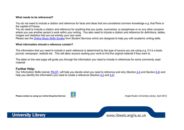 Harvard referencing quick guide | PPT