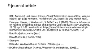 Harvard referencing style | PPTX