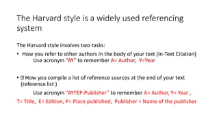 Harvard referencing style | PPTX
