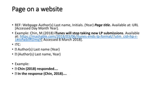 Harvard referencing style | PPT