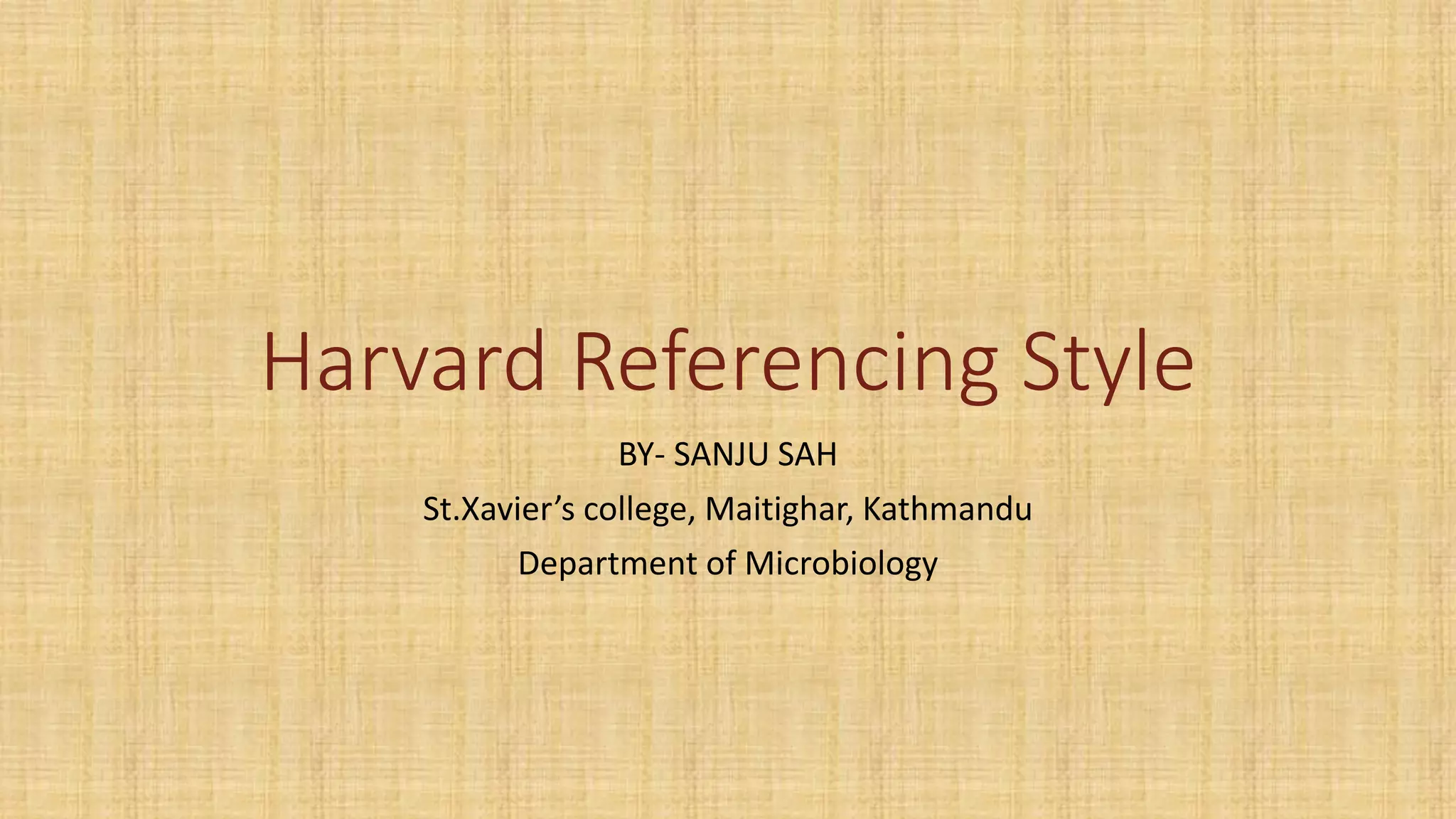 Harvard referencing style | PDF | Science