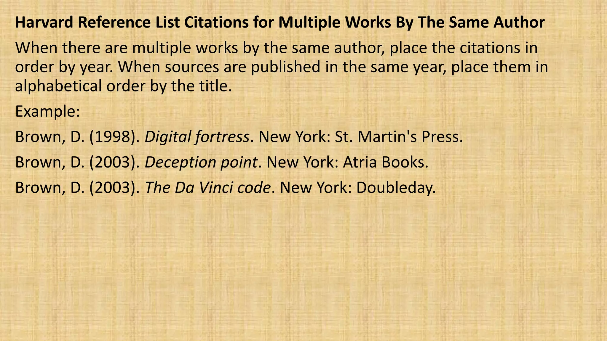 Harvard referencing style | PDF